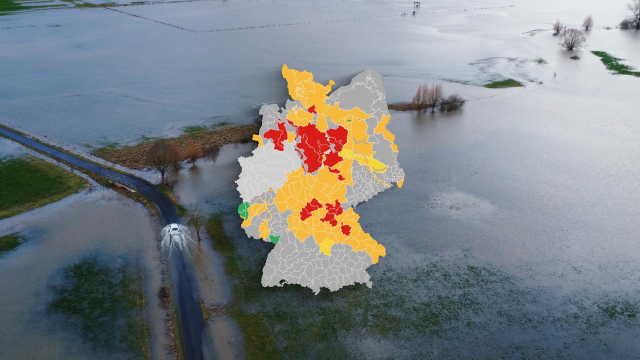Oldenburg Hochwasser Karte