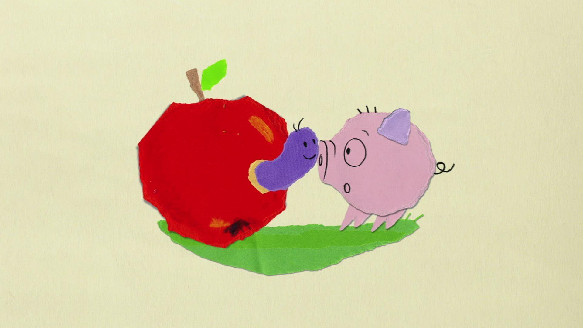 Der Wurm im Apfel