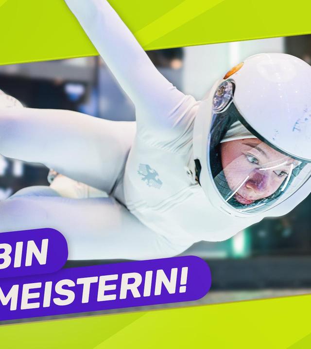 Weltmeisterin: Bleibt Jule im Indoor-Skydiving die Beste?