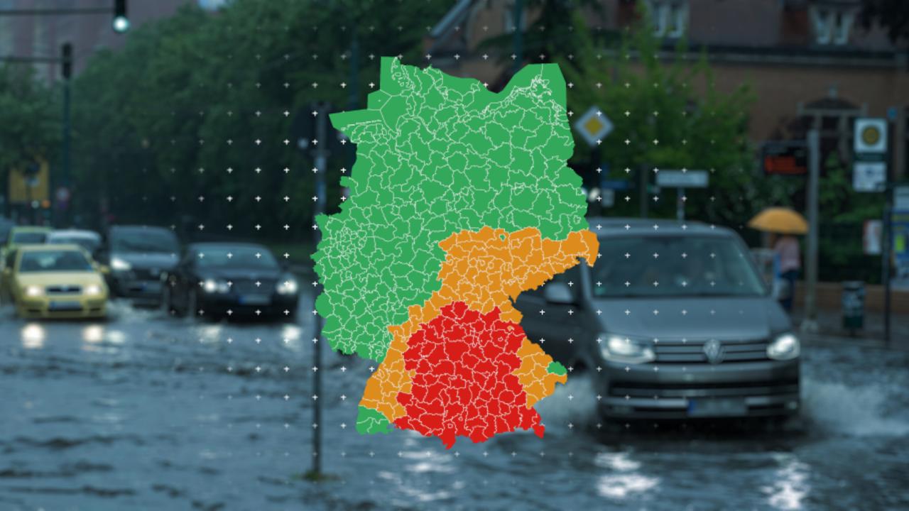 Karten: Hier wird vor Unwetter und Hochwasser gewarnt - ZDFheute