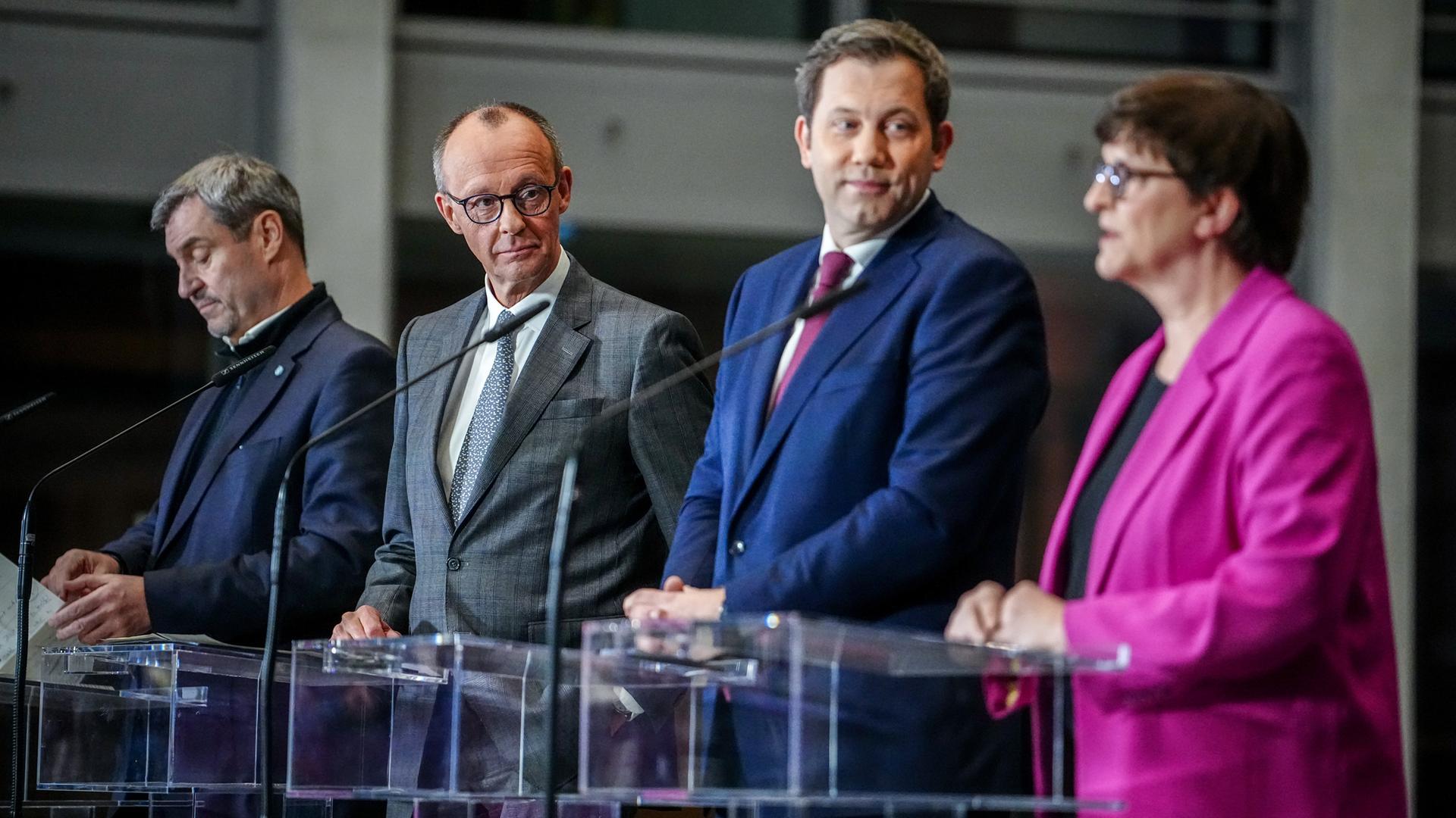 Union und SPD einigen sich auf Sondervermögen